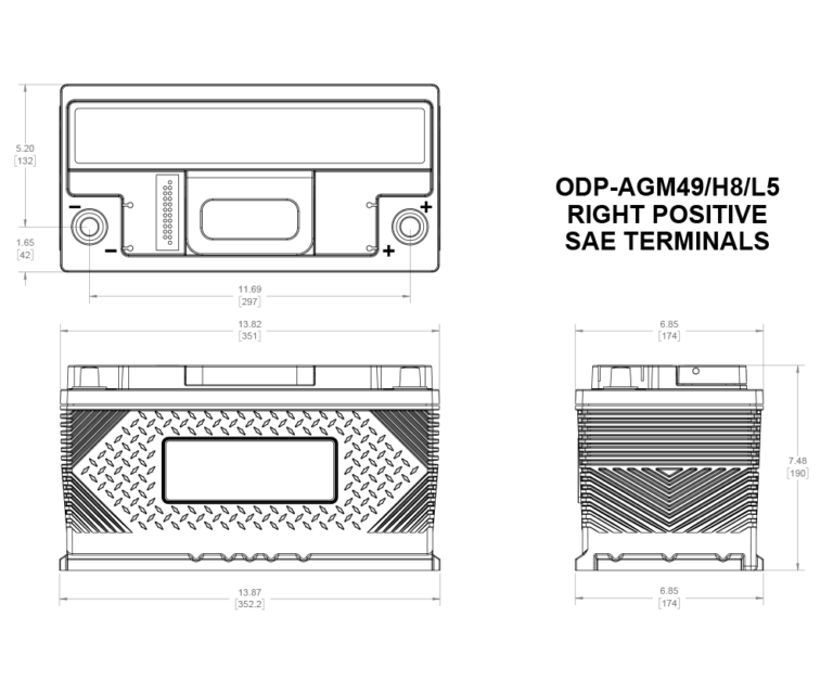 ODP-AGM49 H8 L5 (49-950) ODYSSEY Performance Series battery | ODYSSEY ...