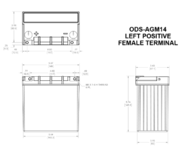 ODS-AGM14 (AUX 14) ODYSSEY Extreme Series Battery | ODYSSEY® Battery