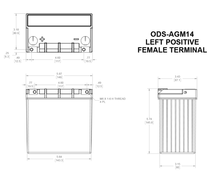 ODS-AGM14 (AUX 14) ODYSSEY Extreme Series Battery | ODYSSEY® Battery