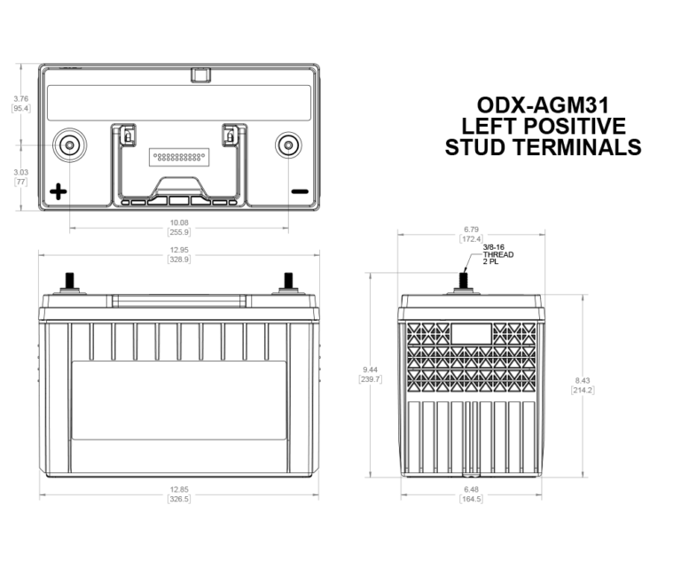 ODX-AGM31 (31-PC2150S) ODYSSEY Extreme Series Battery | ODYSSEY® Battery